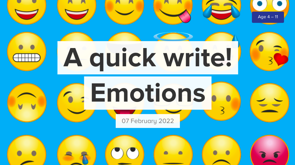 Children's mental health writing prompts