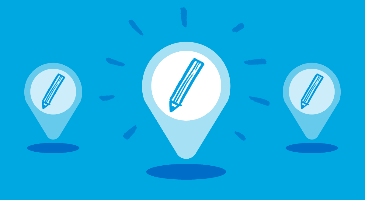 Mark making areas to motivate your writers