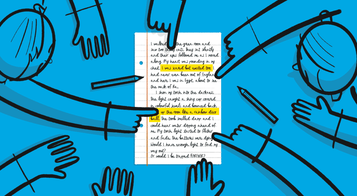 Inspire children’s writing with real-life examples from their peers